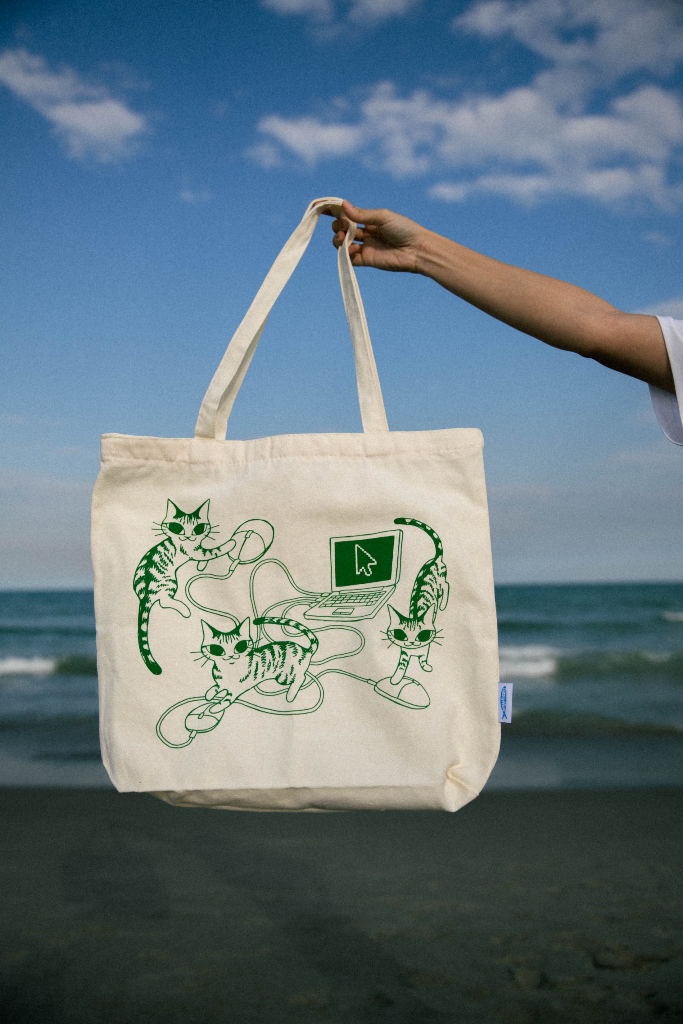 Computer Cat Tote Bag – Kelly Pringle Art