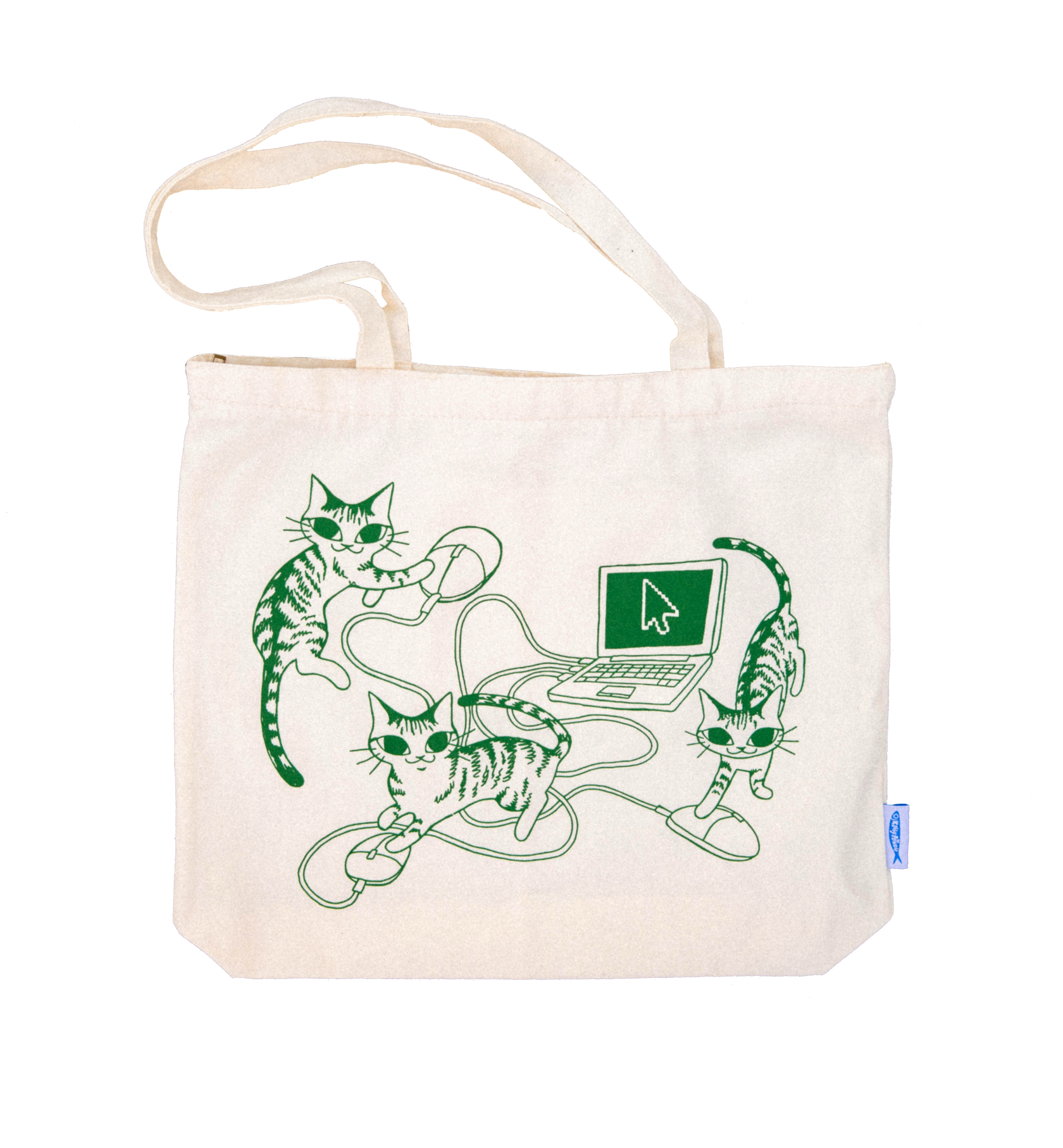 Computer Cat Tote Bag – Kelly Pringle Art