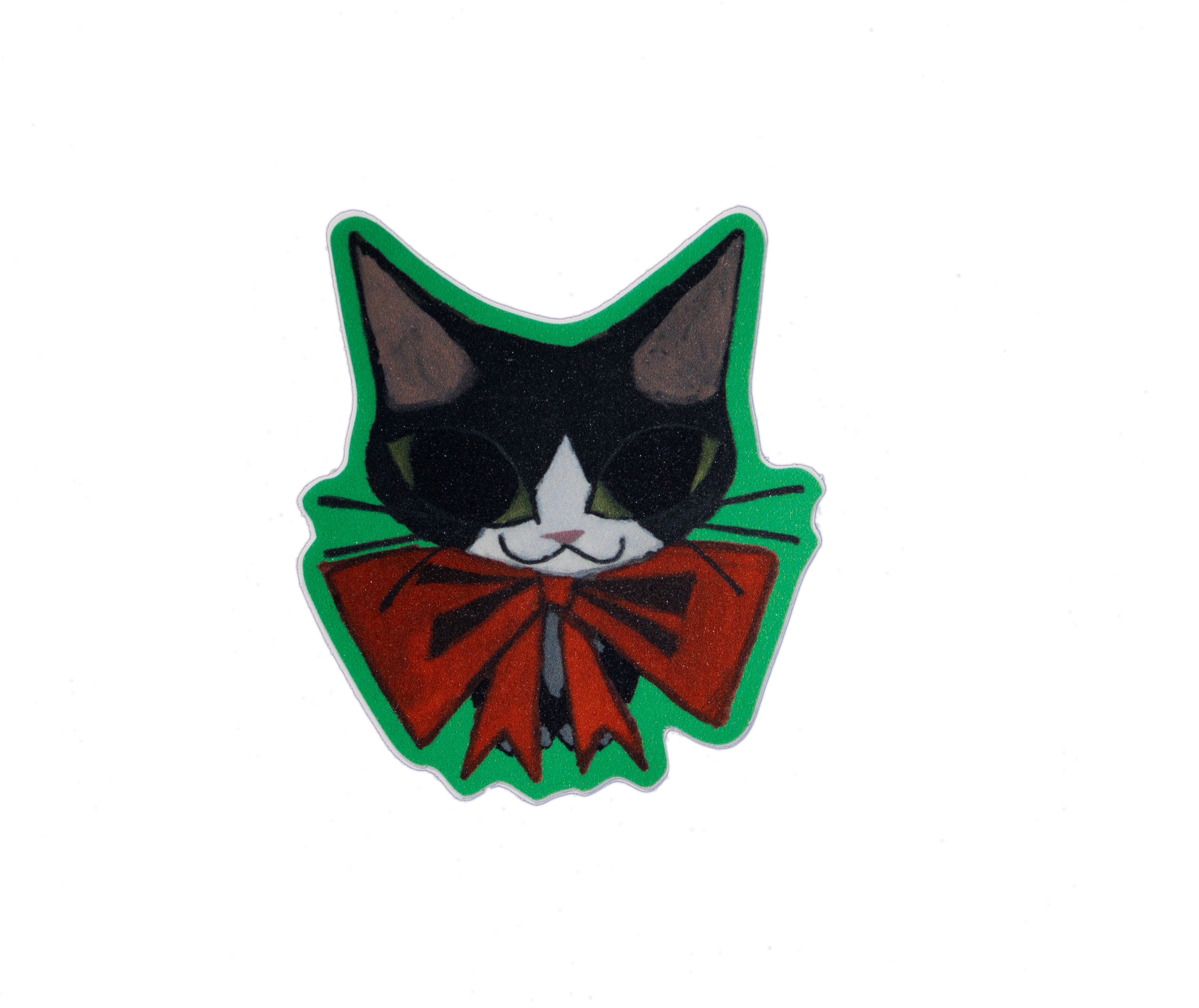 *PATREON EXCLUSIVE* Red Bow ★ December 2024 Sticker – Kelly Pringle Art