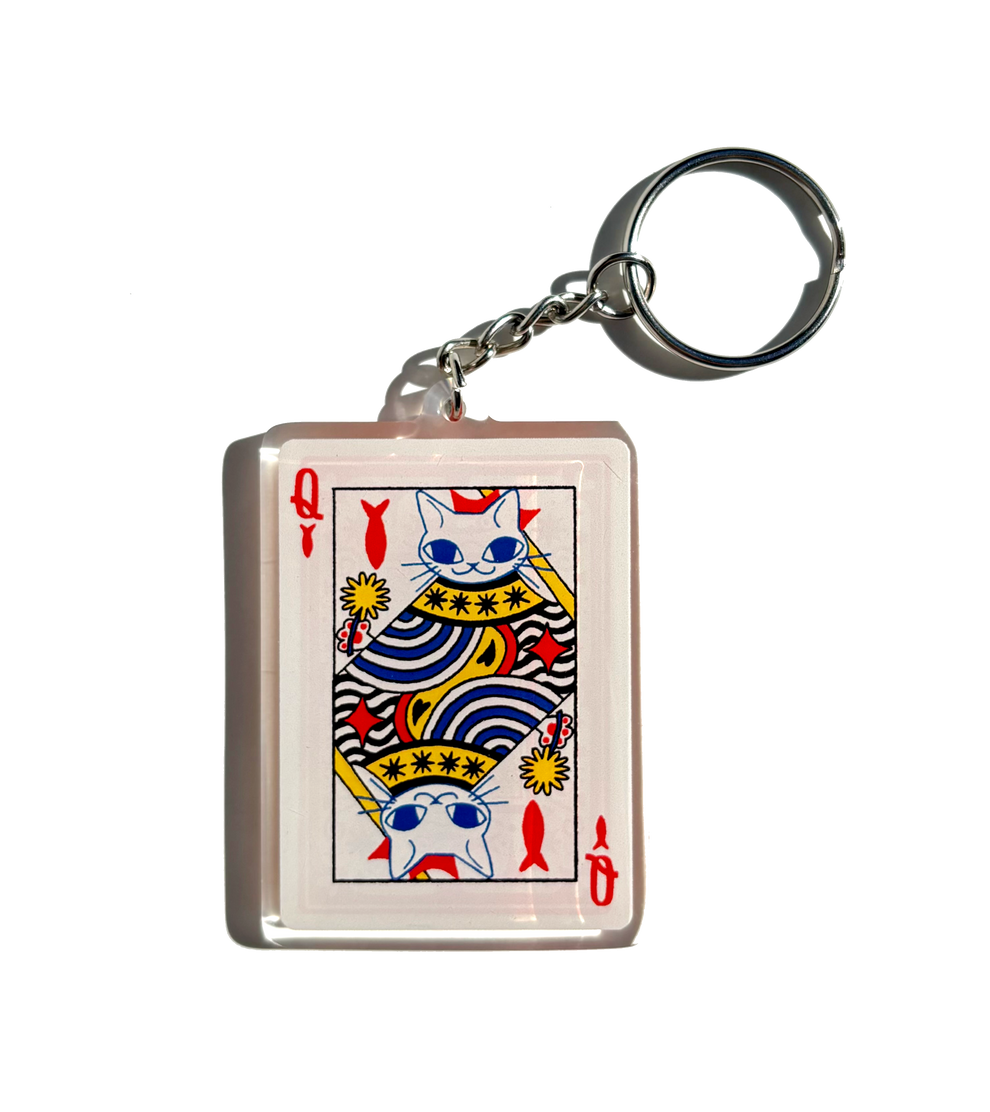Playing Card Keychain – Kelly Pringle Art